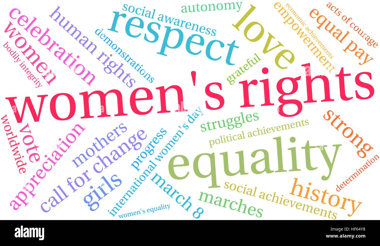 Womens Rights word cloud on a white background Stock Vector Image & Art ...