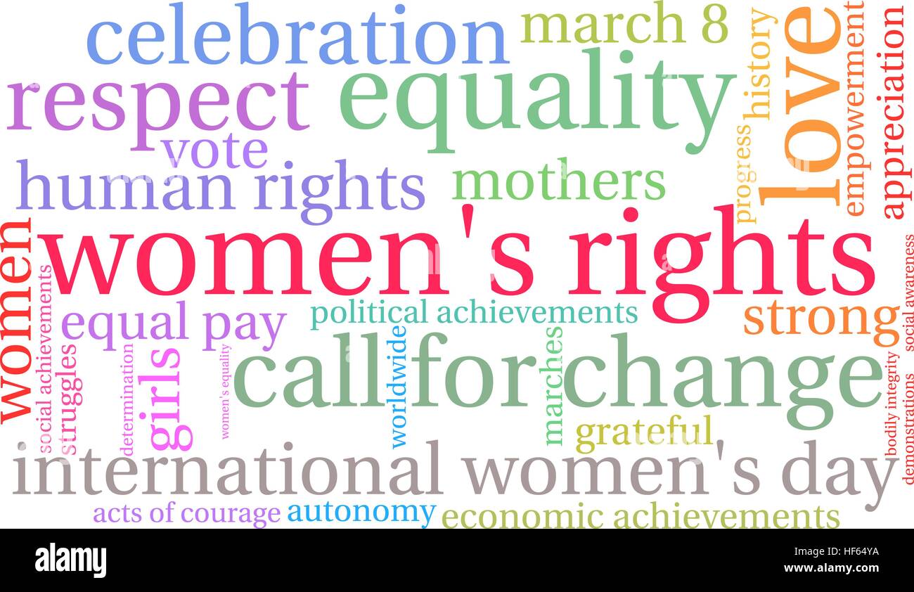Womens Rights word cloud on a white background Stock Vector Image & Art ...