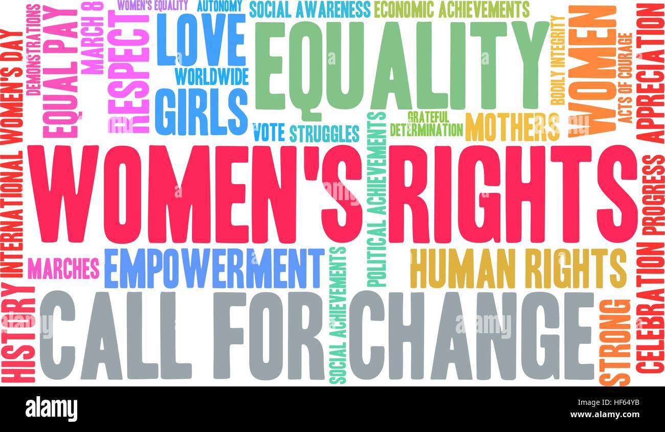 Womens Rights word cloud on a white background Stock Vector Image & Art ...