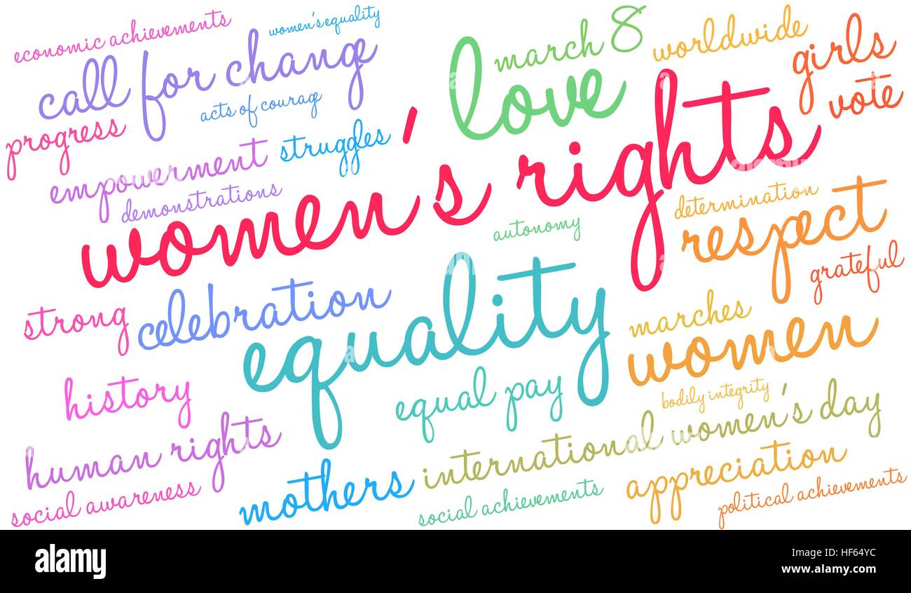 Womens Rights word cloud on a white background Stock Vector Image & Art ...