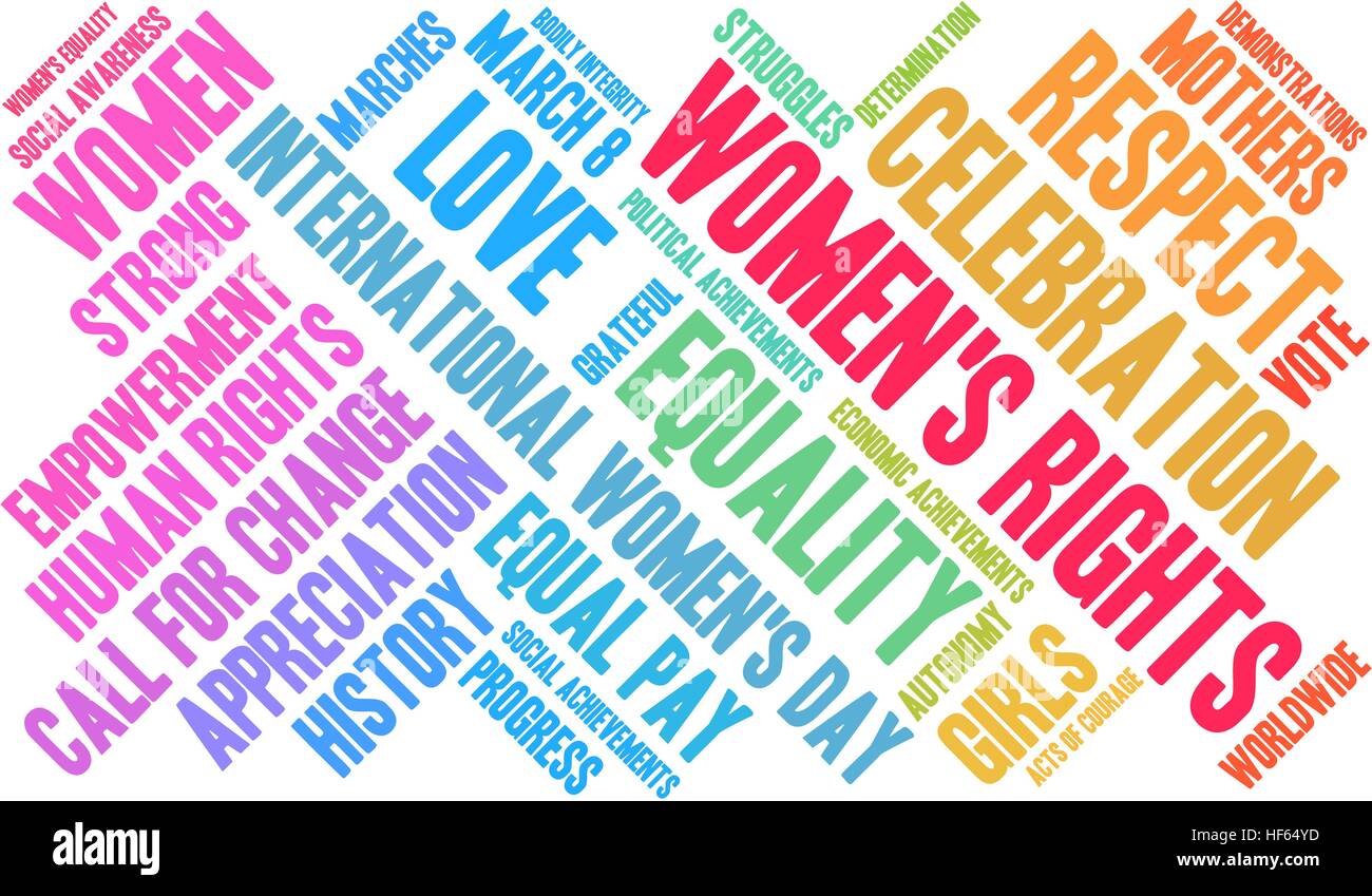 Womens Rights word cloud on a white background Stock Vector Image & Art ...