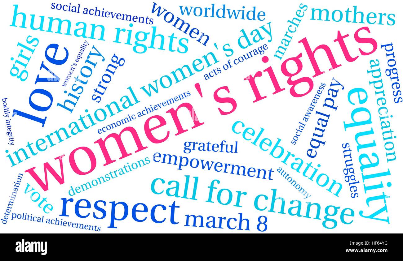 Womens Rights word cloud on a white background Stock Vector Image & Art ...