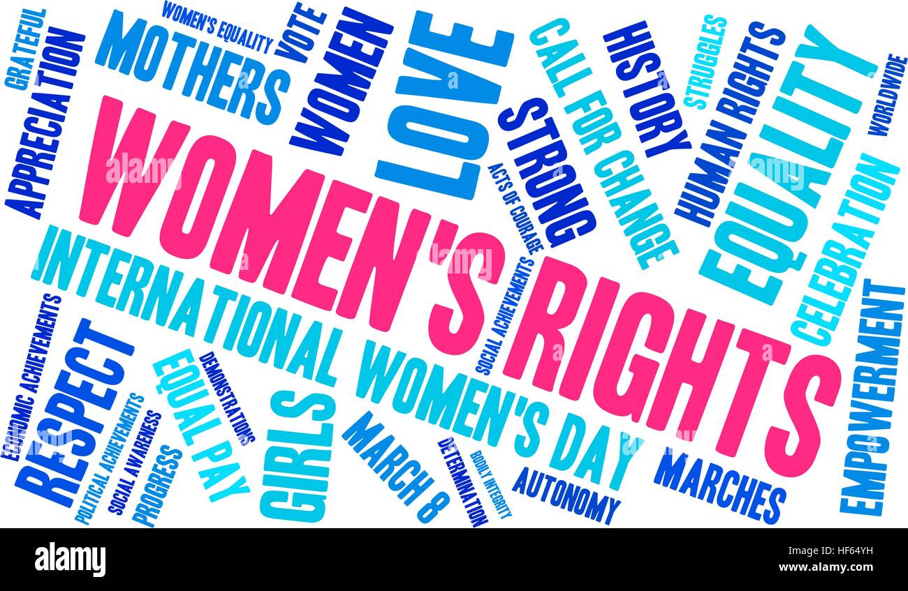 Womens Rights word cloud on a white background Stock Vector Image & Art ...