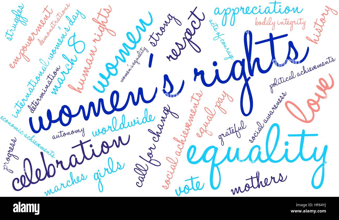 Womens Rights word cloud on a white background Stock Vector Image & Art ...