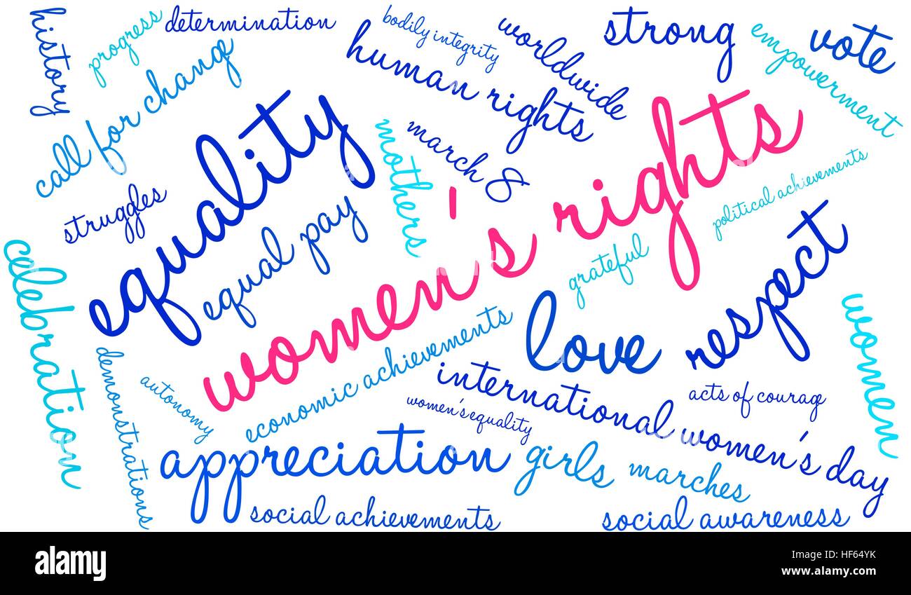 Womens Rights word cloud on a white background Stock Vector Image & Art ...