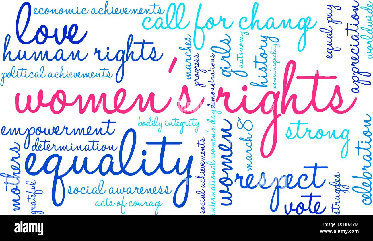 Womens Rights word cloud on a white background Stock Vector Image & Art ...
