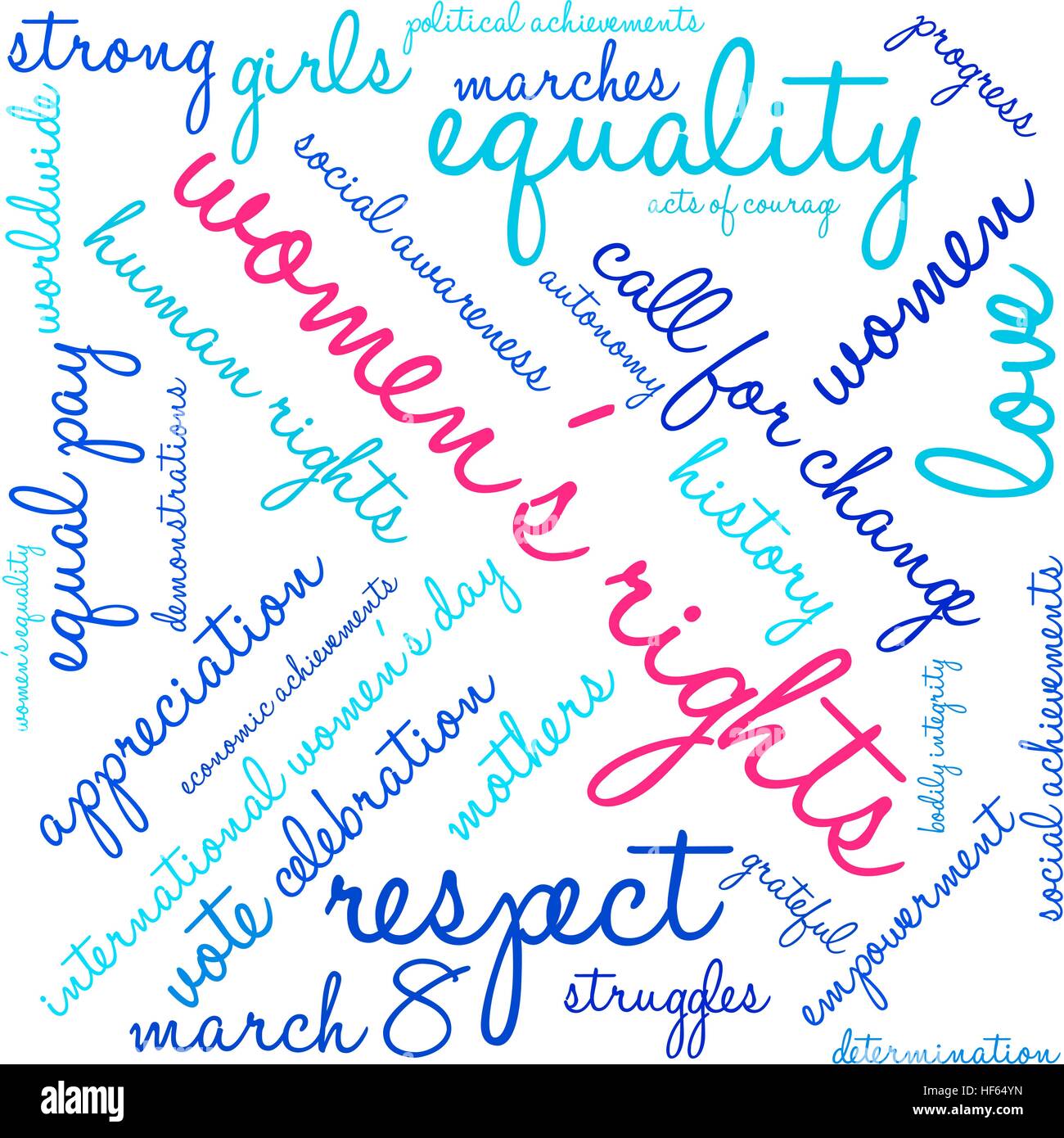 Womens Rights word cloud on a white background Stock Vector Image & Art ...