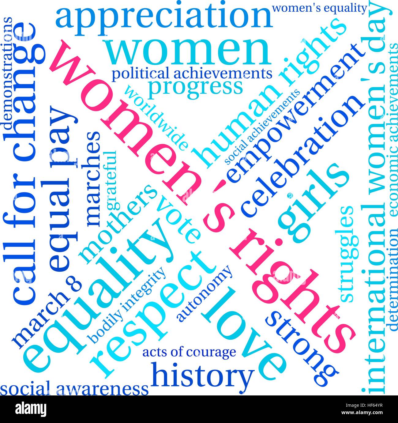 Womens Rights word cloud on a white background Stock Vector Image & Art ...