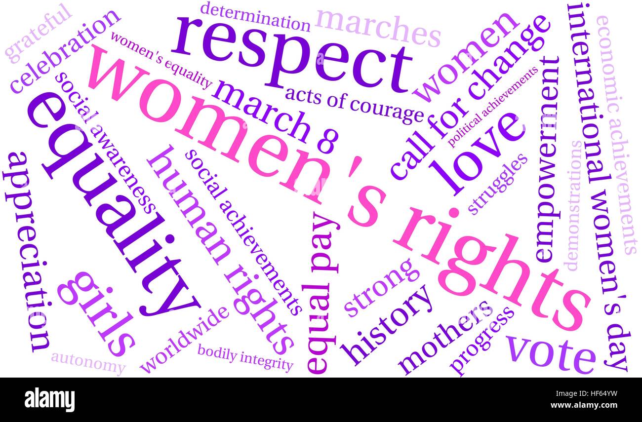 Womens Rights word cloud on a white background Stock Vector Image & Art ...