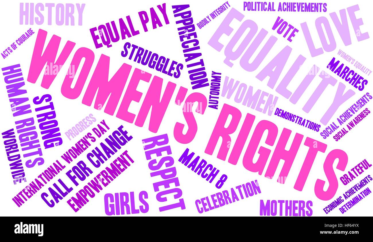 Womens Rights word cloud on a white background Stock Vector Image & Art ...