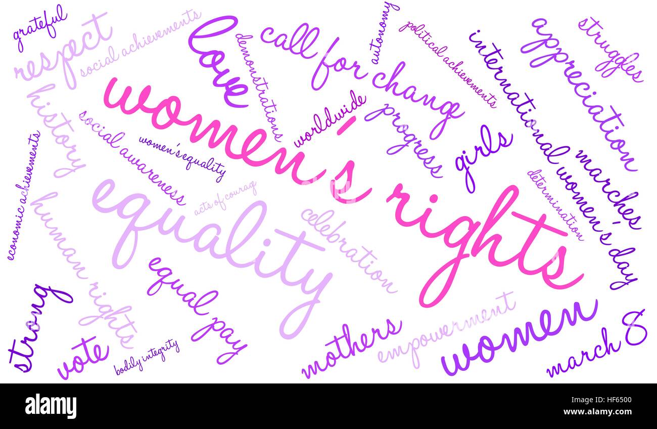 Womens Rights word cloud on a white background Stock Vector Image & Art ...