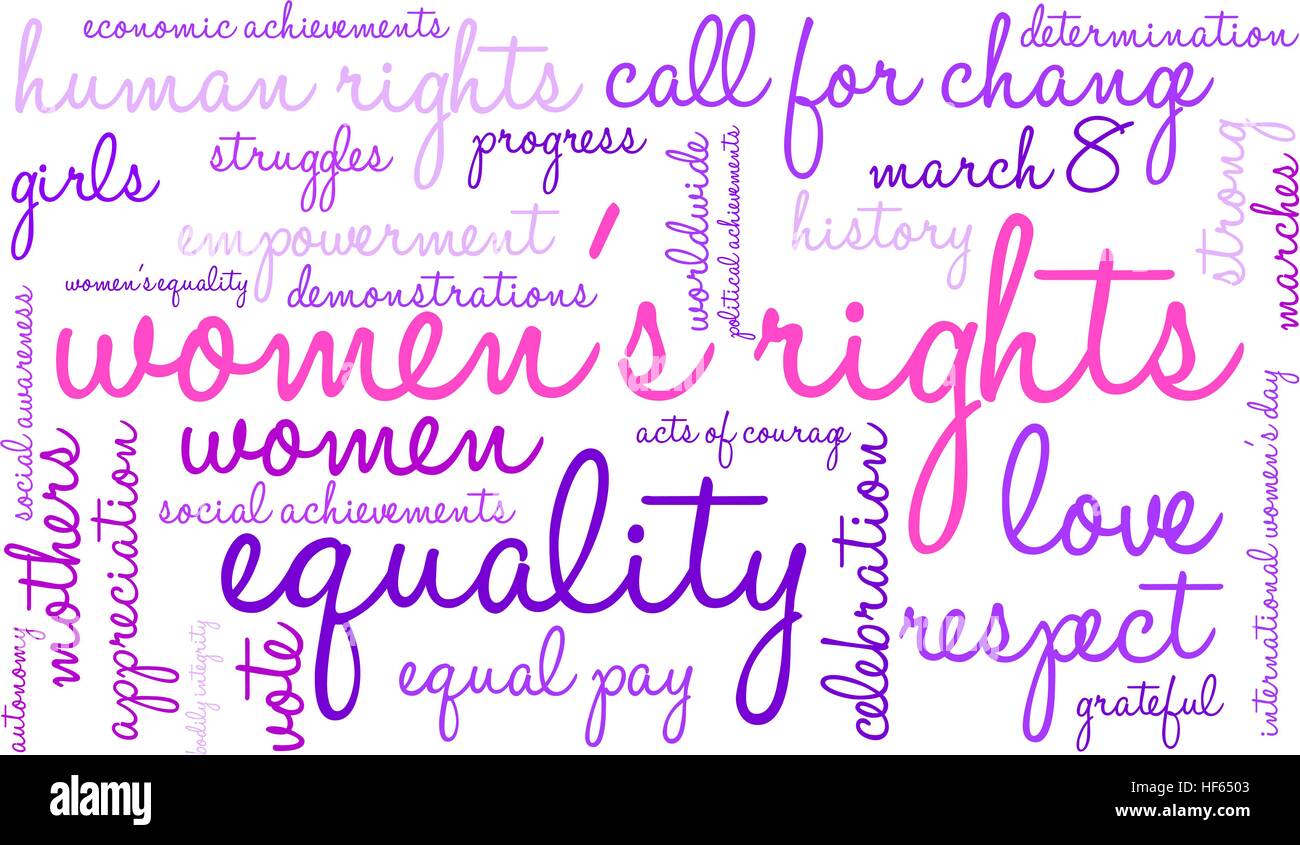 Womens Rights word cloud on a white background Stock Vector Image & Art ...