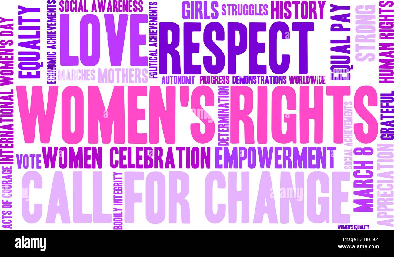 Womens Rights word cloud on a white background Stock Vector Image & Art ...