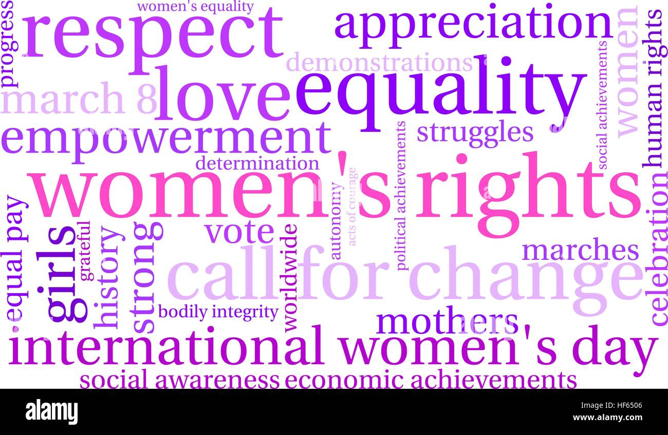 Womens Rights word cloud on a white background Stock Vector Image & Art ...