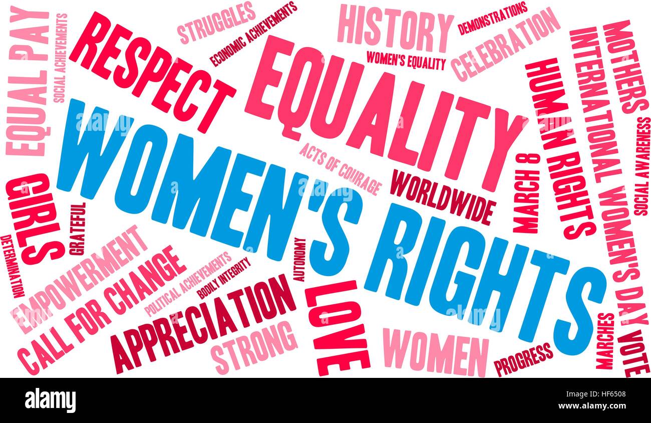 Womens Rights word cloud on a white background Stock Vector Image & Art ...