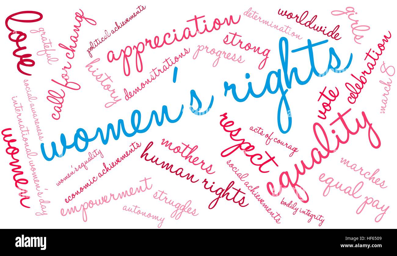 Womens Rights word cloud on a white background Stock Vector Image & Art ...