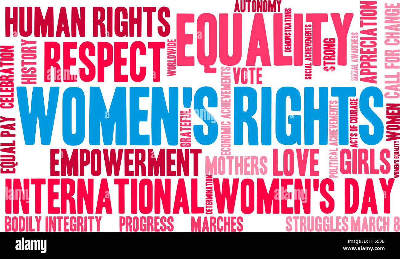 Womens Rights word cloud on a white background Stock Vector Image & Art ...