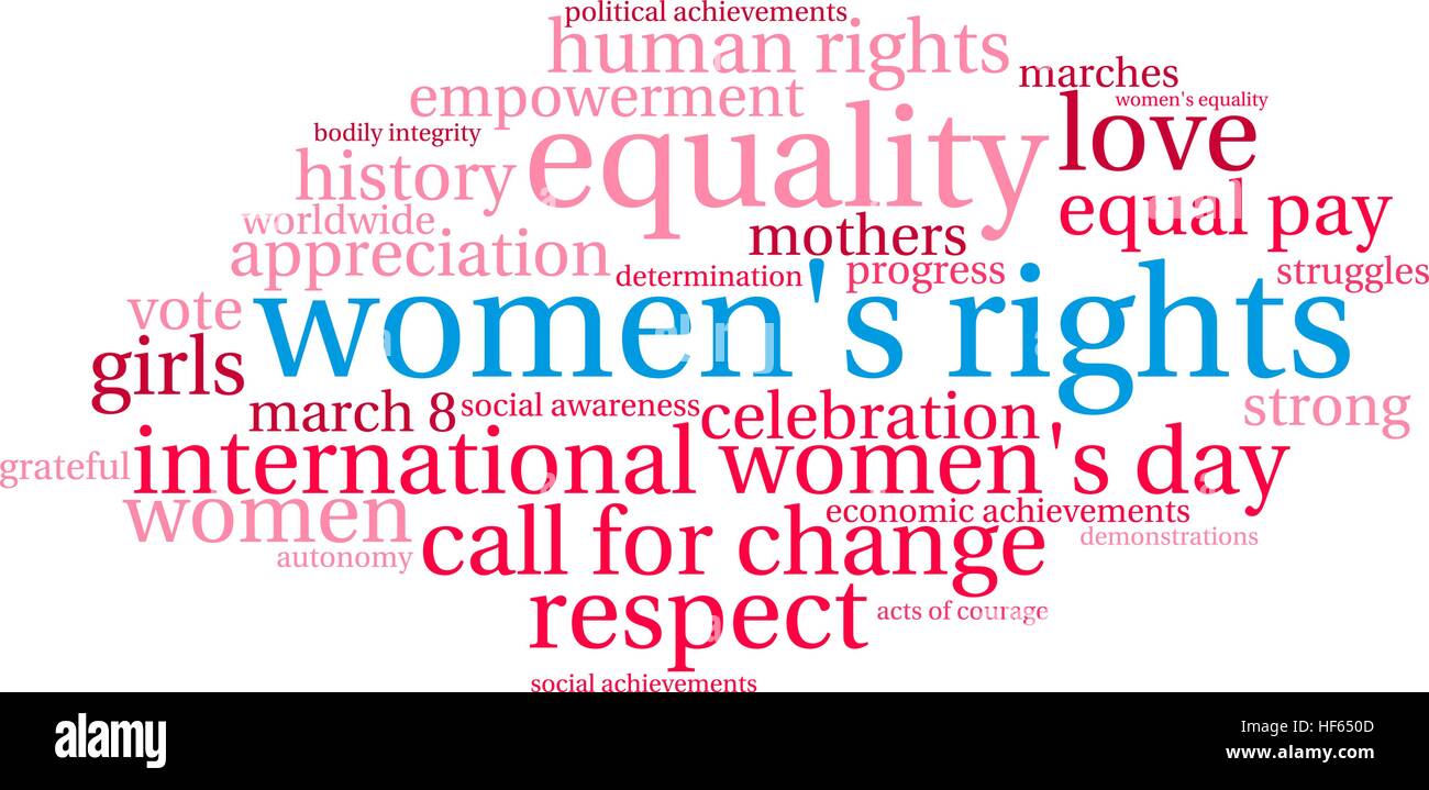 Womens Rights word cloud on a white background Stock Vector Image & Art ...