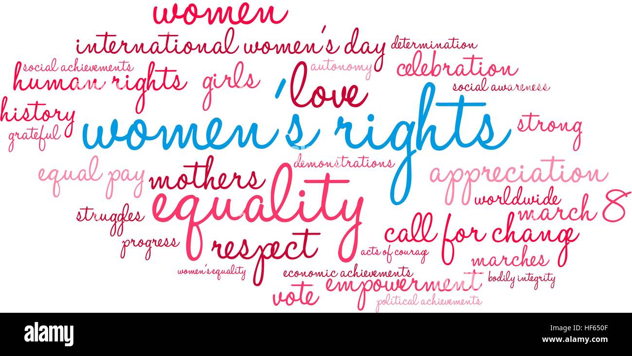 Womens Rights word cloud on a white background Stock Vector Image & Art ...