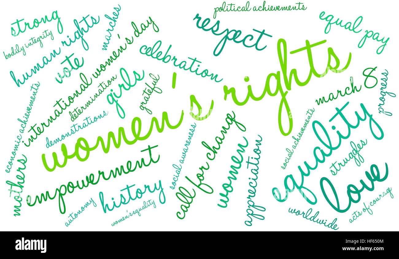 Womens Rights word cloud on a white background Stock Vector Image & Art ...