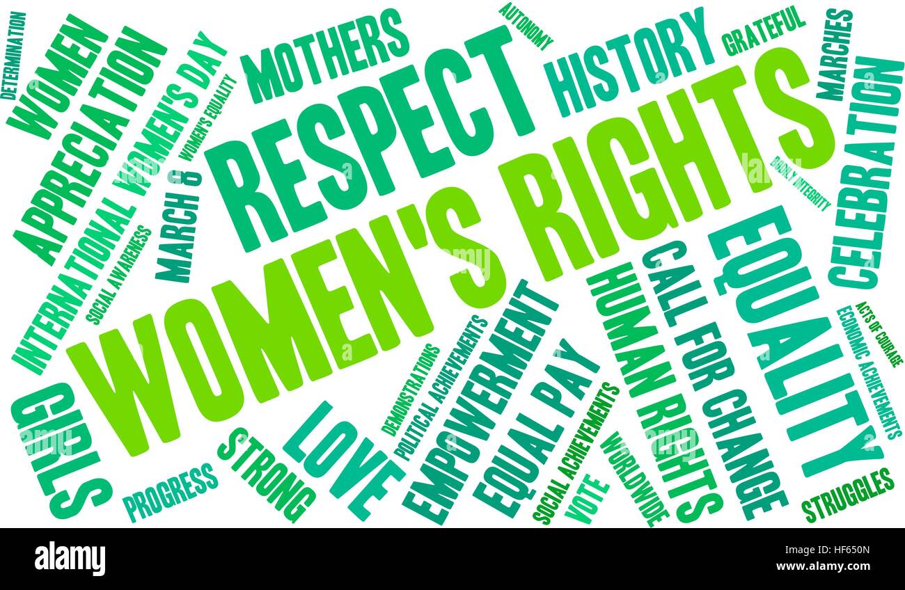 Womens Rights word cloud on a white background Stock Vector Image & Art ...
