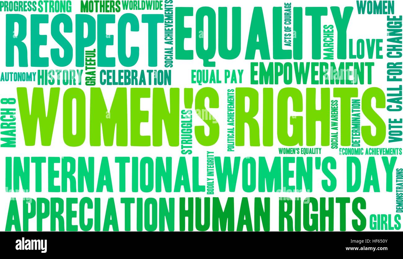 Womens Rights word cloud on a white background Stock Vector Image & Art ...