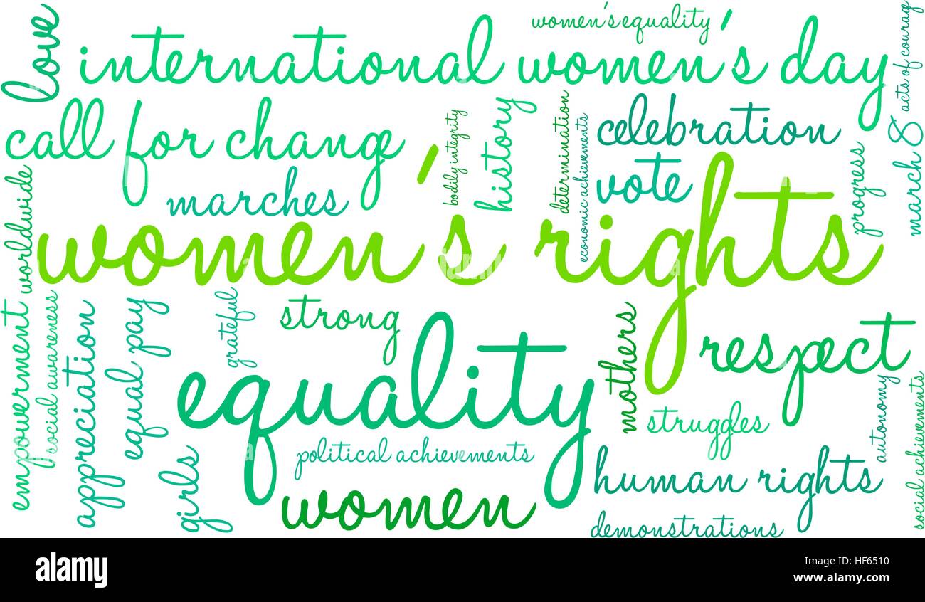 Womens Rights word cloud on a white background Stock Vector Image & Art ...