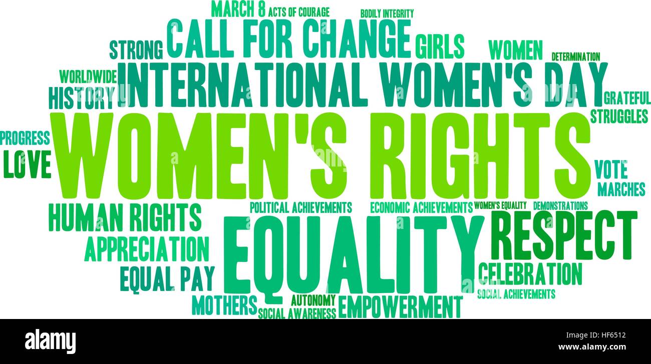 Womens Rights word cloud on a white background Stock Vector Image & Art ...