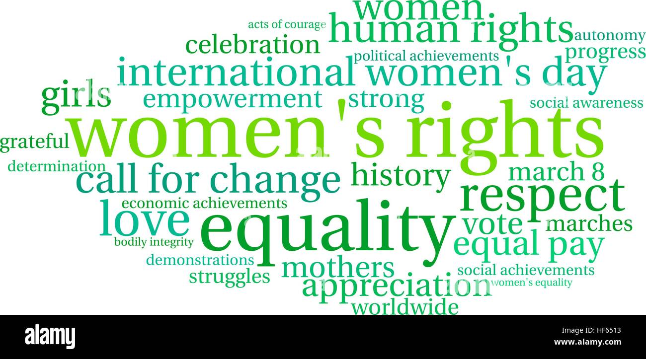 Womens Rights word cloud on a white background Stock Vector Image & Art ...