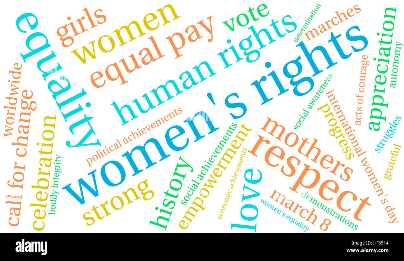 Womens Rights word cloud on a white background Stock Vector Image & Art ...