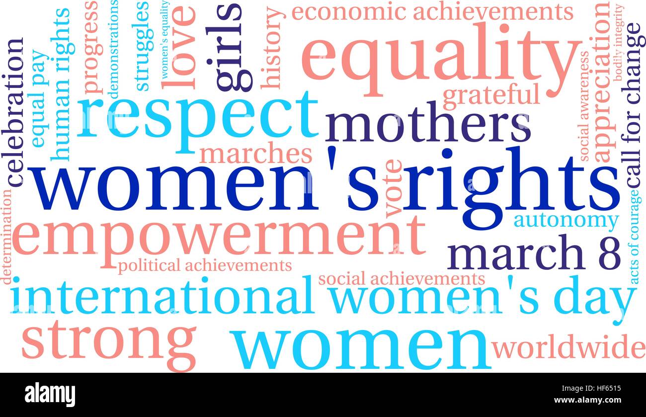 Womens Rights word cloud on a white background Stock Vector Image & Art ...