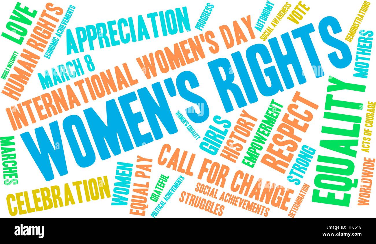 Womens Rights word cloud on a white background Stock Vector Image & Art ...