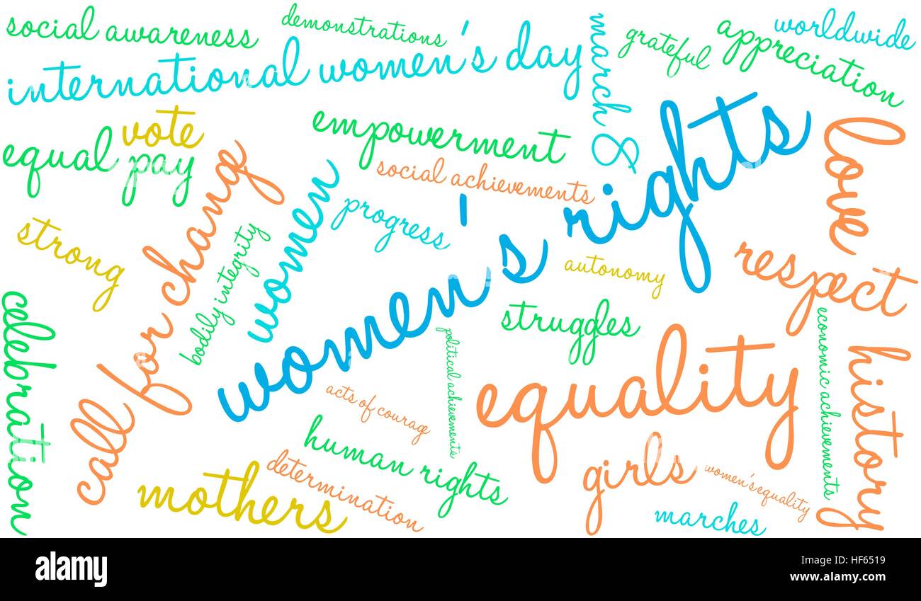 Womens Rights word cloud on a white background Stock Vector Image & Art ...