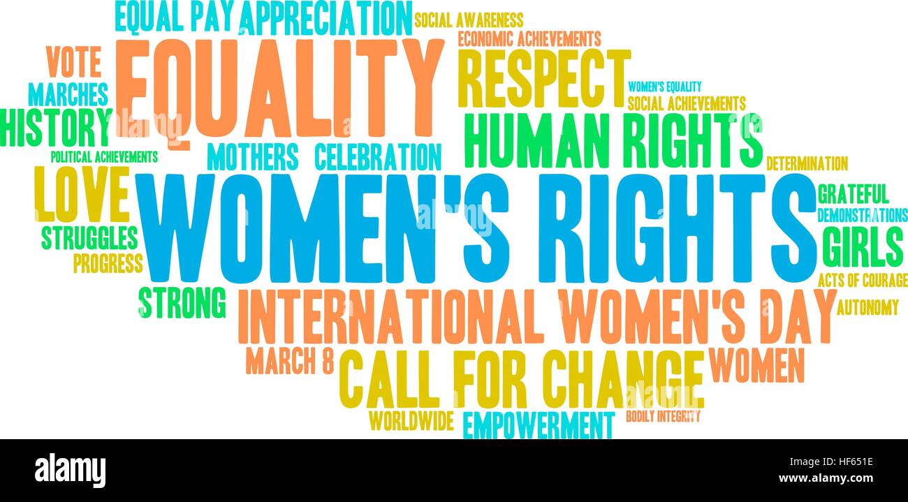 Womens Rights word cloud on a white background Stock Vector Image & Art ...