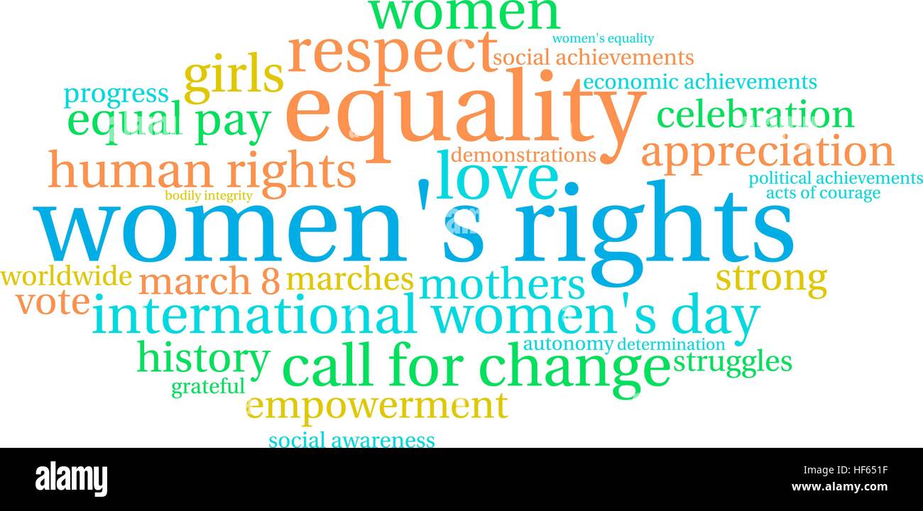 Womens Rights word cloud on a white background Stock Vector Image & Art ...
