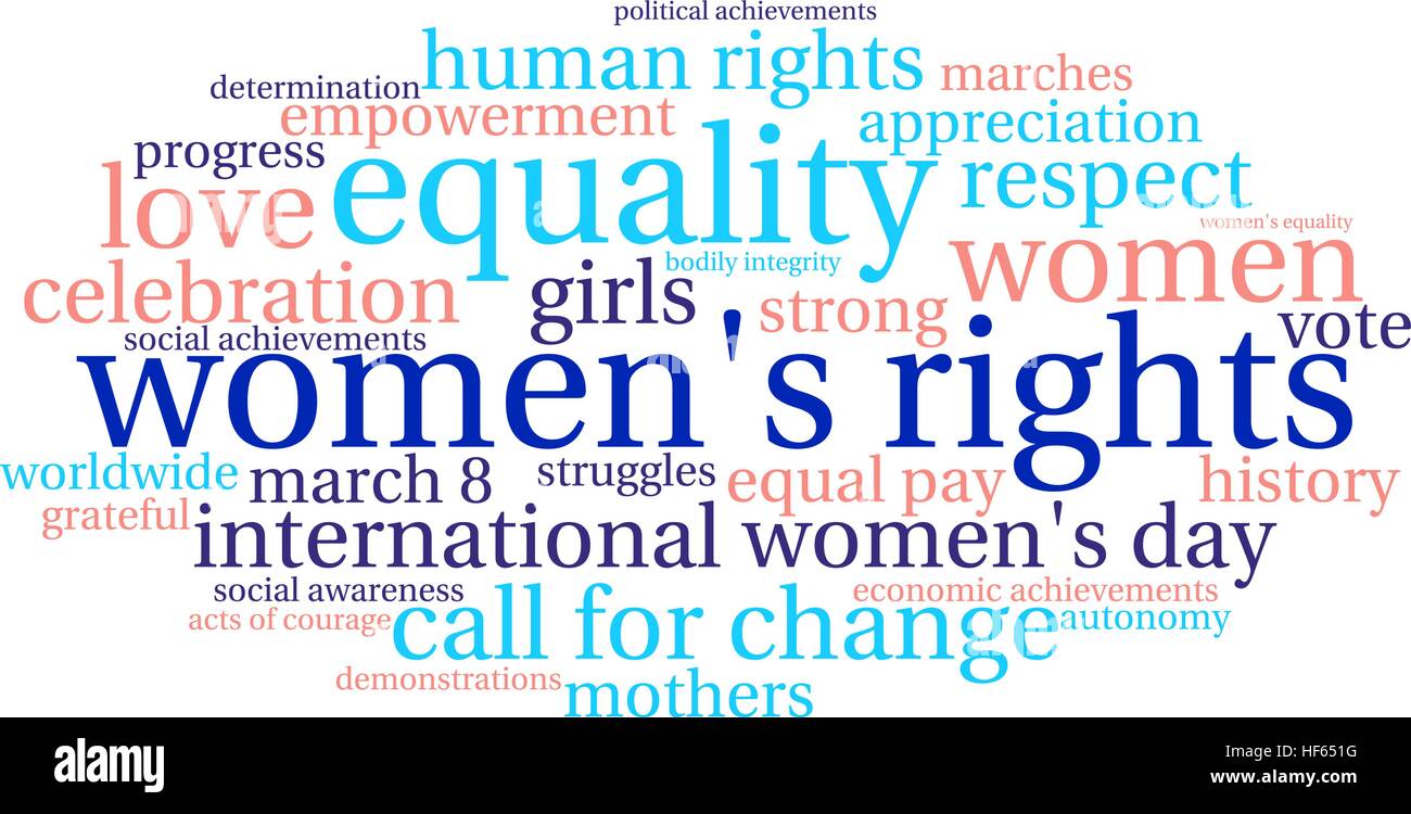 Womens Rights word cloud on a white background Stock Vector Image & Art ...