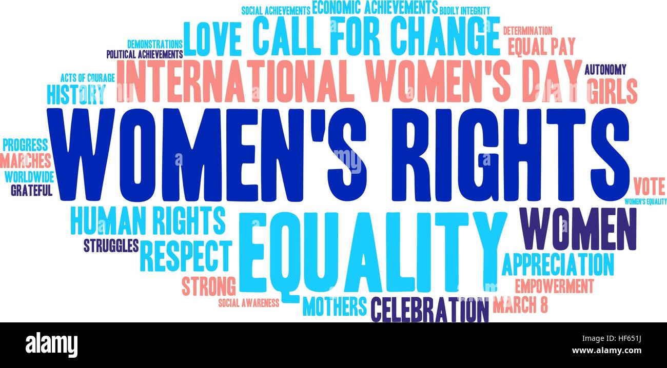 Womens Rights word cloud on a white background Stock Vector Image & Art ...