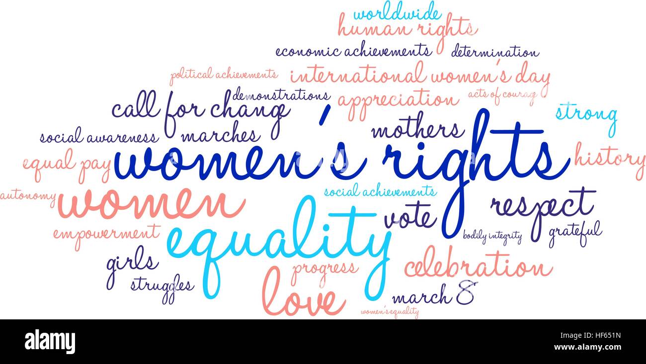 Womens Rights word cloud on a white background Stock Vector Image & Art ...