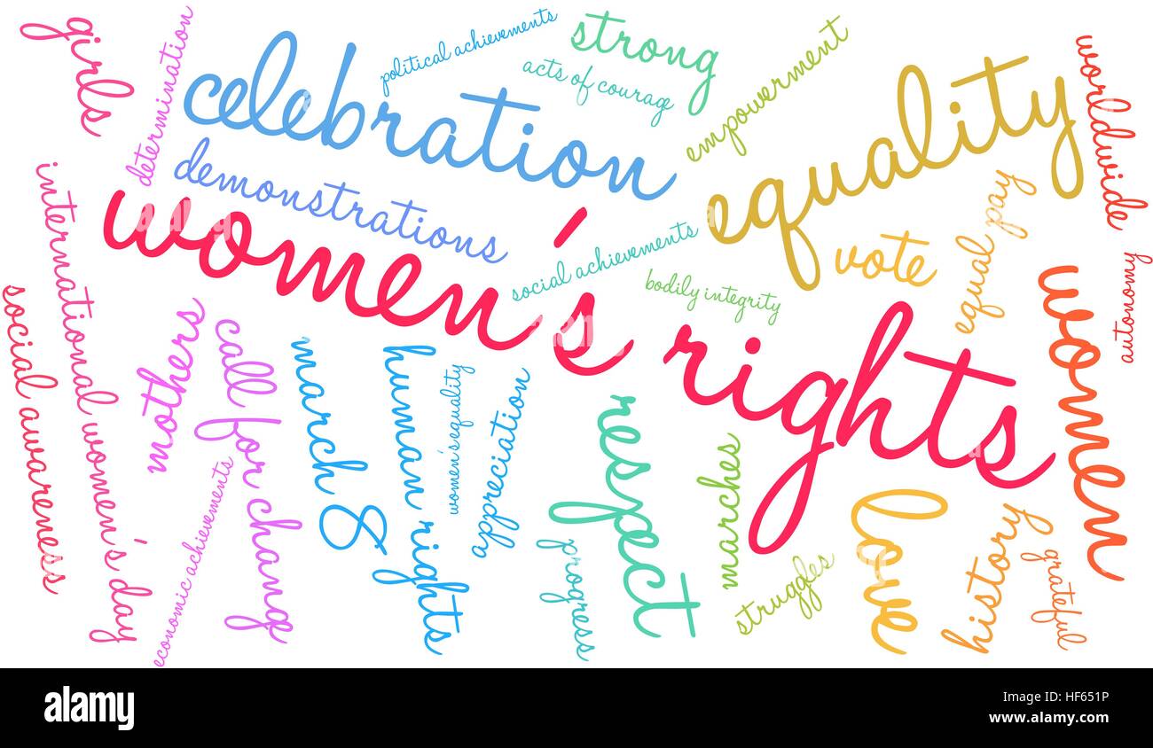 Womens Rights word cloud on a white background Stock Vector Image & Art ...
