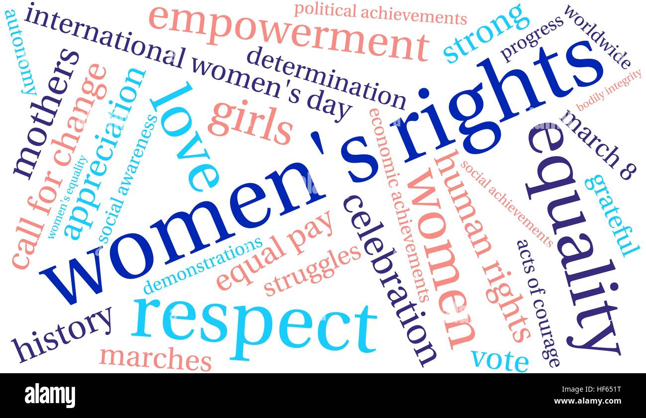 Womens Rights word cloud on a white background Stock Vector Image & Art ...
