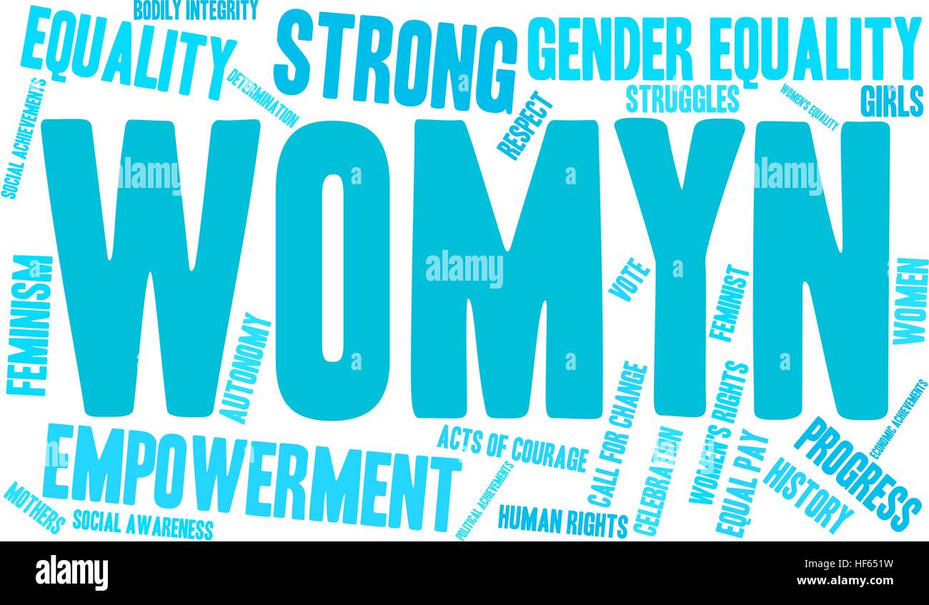 Womyn word cloud on a white background Stock Vector Image & Art - Alamy