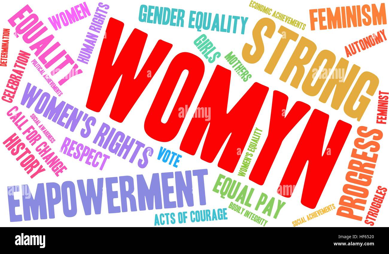 Womyn word cloud on a white background Stock Vector Image & Art - Alamy