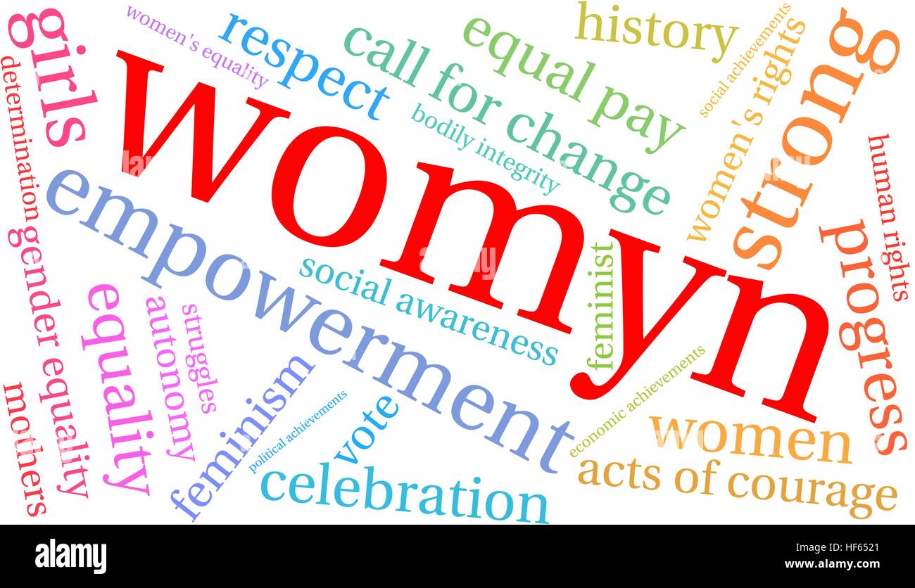 Womyn word cloud on a white background Stock Vector Image & Art - Alamy
