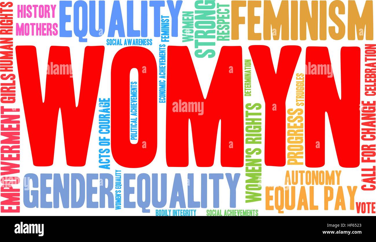 Womyn word cloud on a white background Stock Vector Image & Art - Alamy