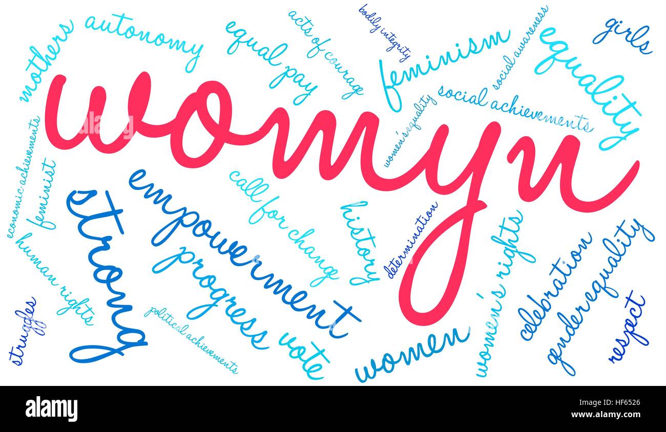Womyn word cloud on a white background Stock Vector Image & Art - Alamy