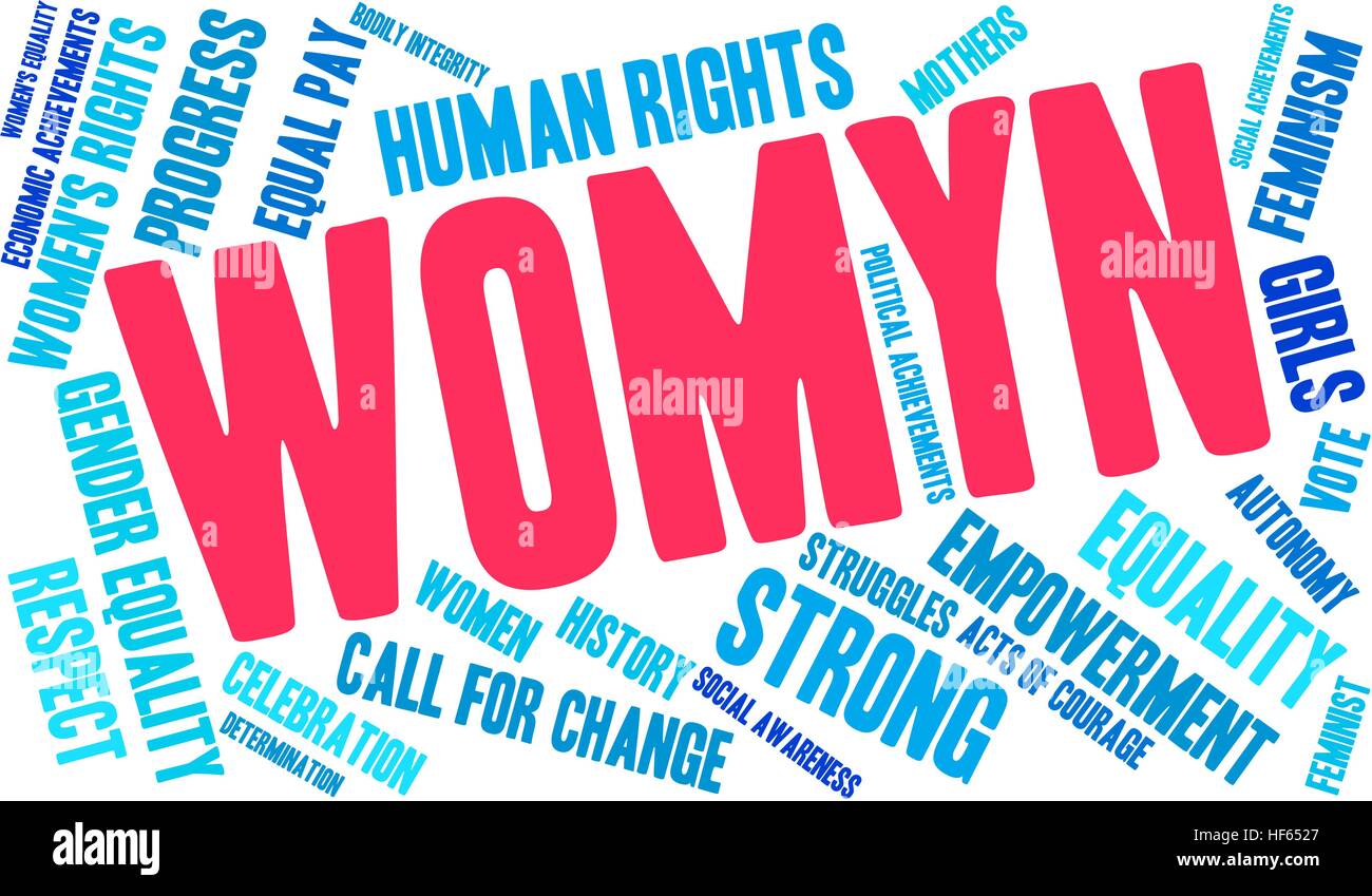 Womyn word cloud on a white background Stock Vector Image & Art - Alamy