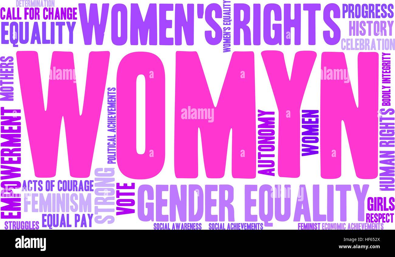 Womyn word cloud on a white background Stock Vector Image & Art - Alamy
