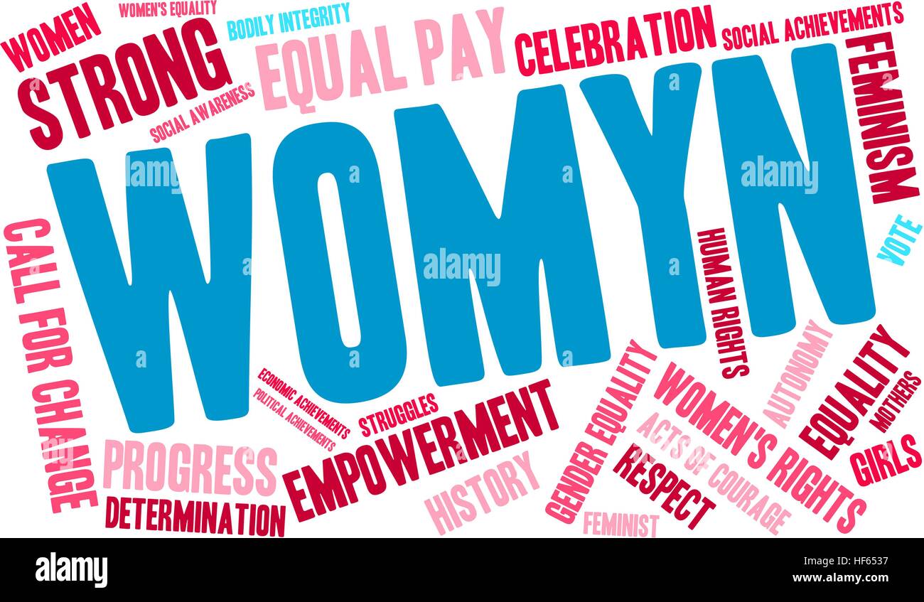 Womyn word cloud on a white background Stock Vector Image & Art - Alamy