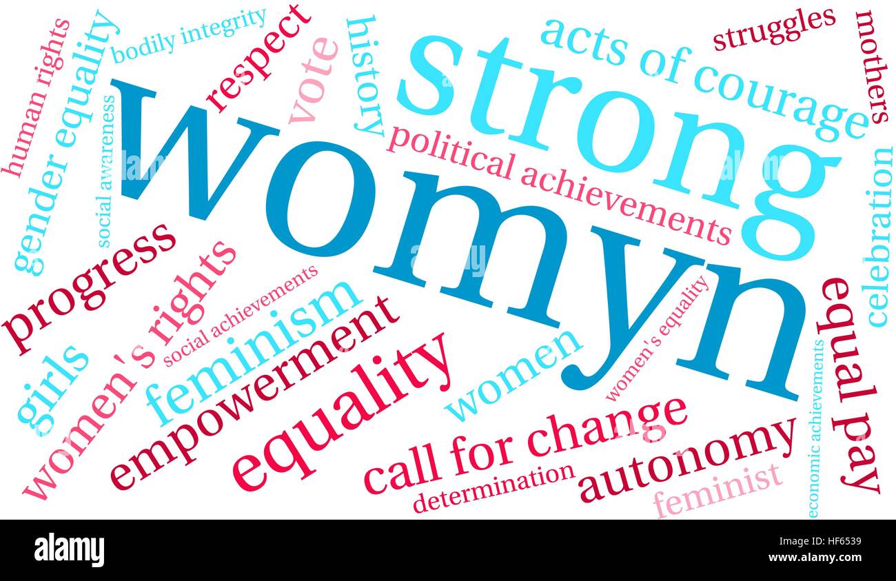 Womyn word cloud on a white background Stock Vector Image & Art - Alamy