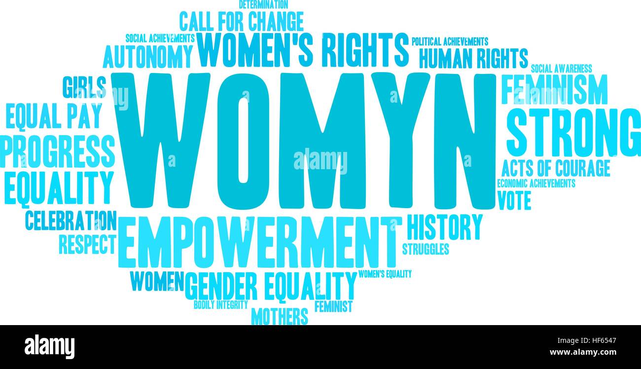 Womyn word cloud on a white background Stock Vector Image & Art - Alamy